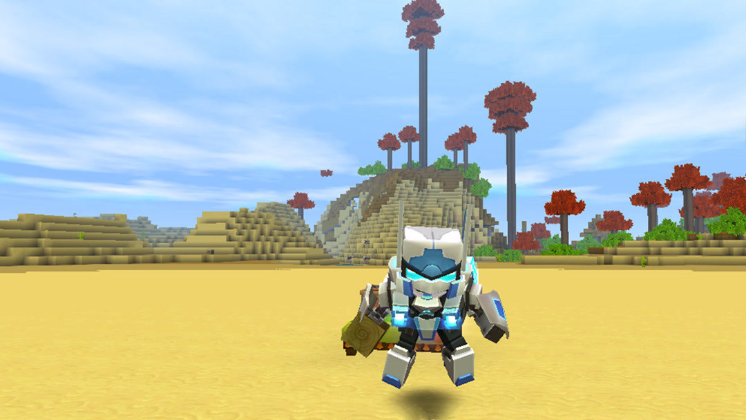 迷你世界-生存第3天 找到一块超平坦沙漠地形