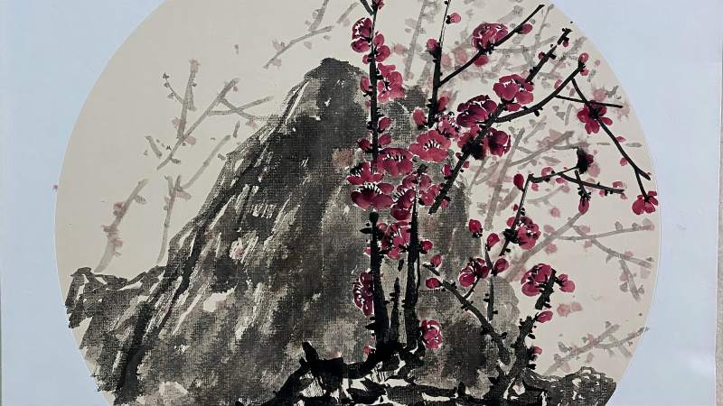 中国画：红梅的画法