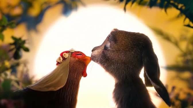 听过鸡兔同笼,见过鸡兔恋爱吗?跨越种族的那种