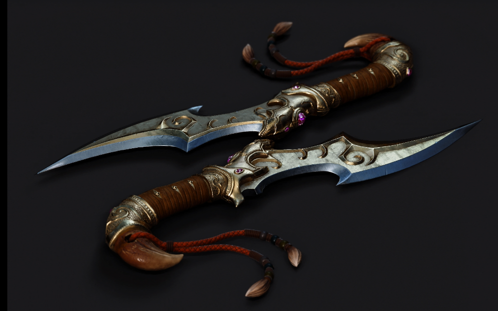 建模材质全流程Weapon Creation for Video Games