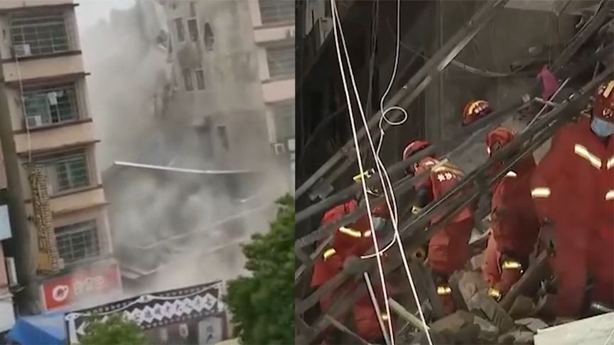 长沙自建房倒塌23人被困39人失联 警方:房主等9人被刑拘