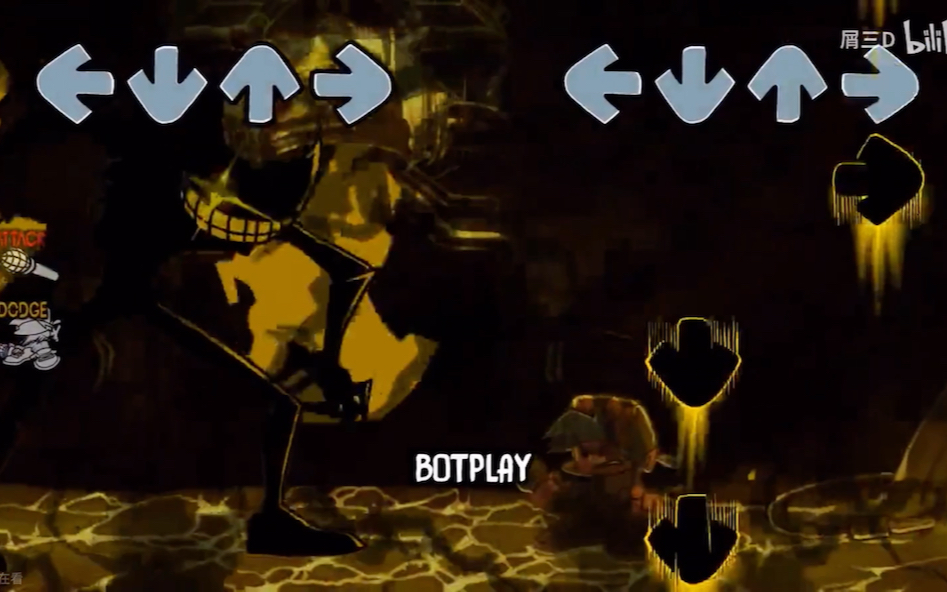 【周五夜放克】耗时N小时!indie cross填词 噩梦模式班迪【墨水机器的...