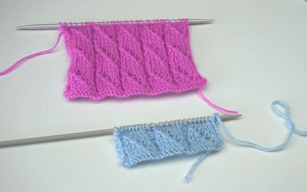 花样针织教程,看看如何用毛线编织镂空斜条花纹,简单又漂亮!