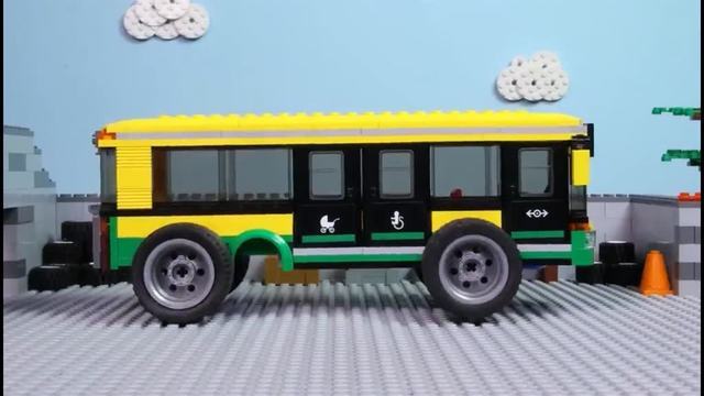 乐高定格动画 乐高城车辆建造,自定义配件成功!