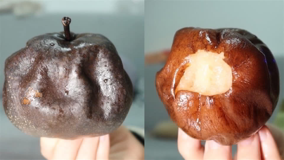 花了三天时间,用冰箱自制冻梨