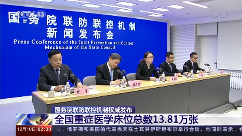 [新闻直播间]国务院联防联控机制权威发布 全国重症医学床位总数...