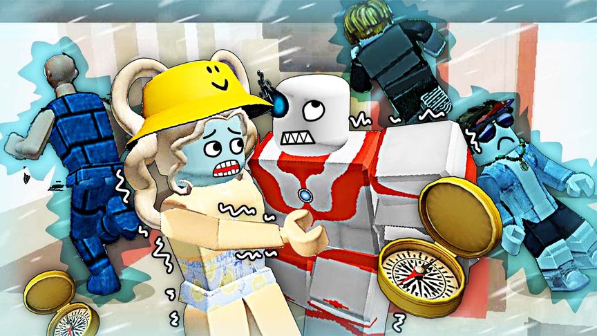 Roblox模拟自然灾害 暴风雪把Sans奥特曼冻成了远古石像