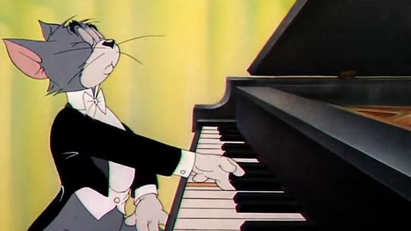 猫和老鼠:汤姆成钢琴大师,还开音乐会,真是太优雅了!