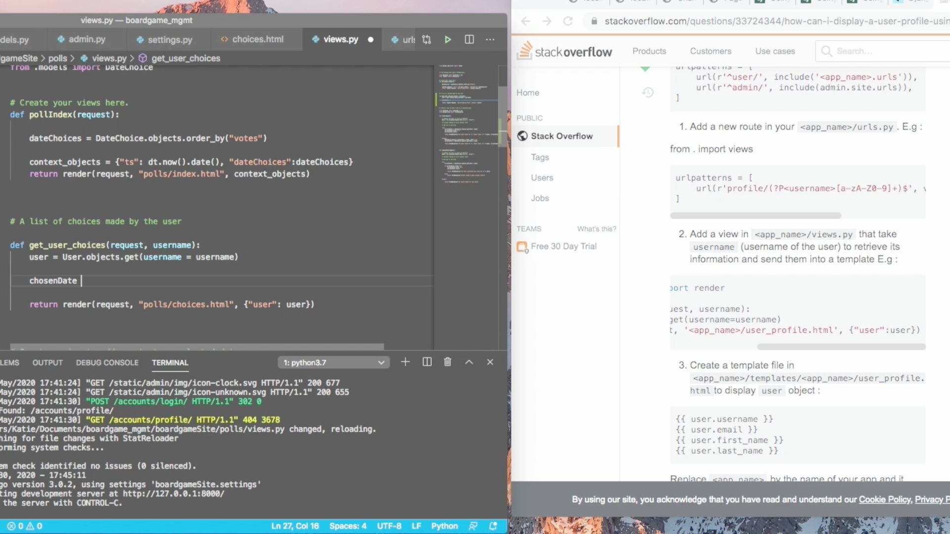 ...python写个网站管理我的桌游社团】Ep6 用户视角看到的投票页面(上)