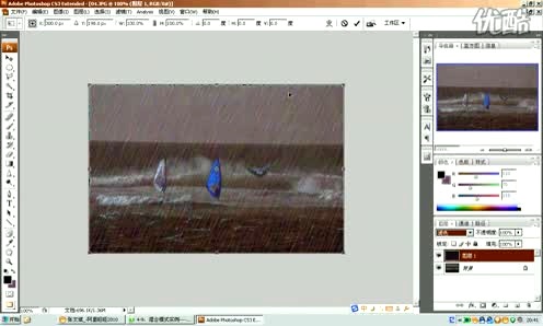 photoshop下雨的效果 视频教程