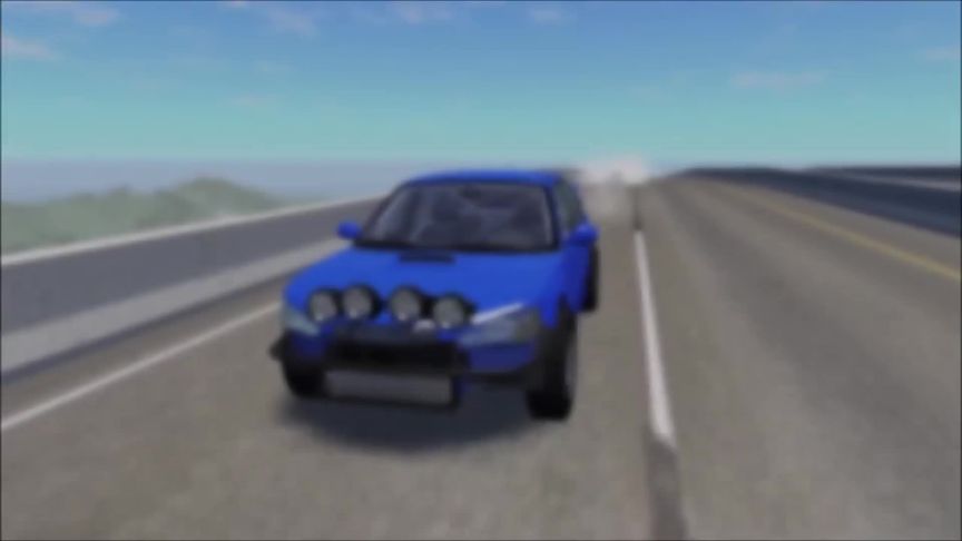 车祸模拟:汽车高速碰撞疯狂跳跃