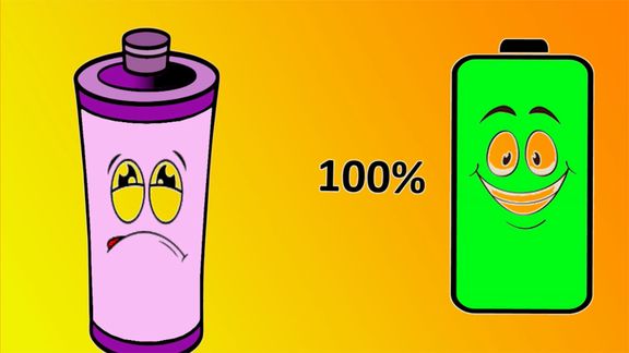 儿童动画:电池电量0%-100%的过程,如果你电池没有电会怎么办呢