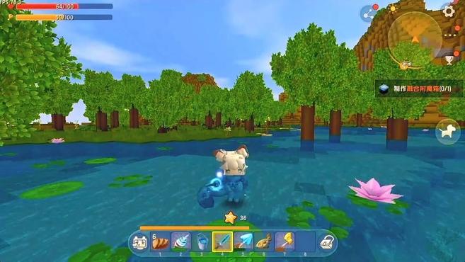 迷你世界 琉璃酱独自外出砍木头,想建个漂亮的房子太难啦!