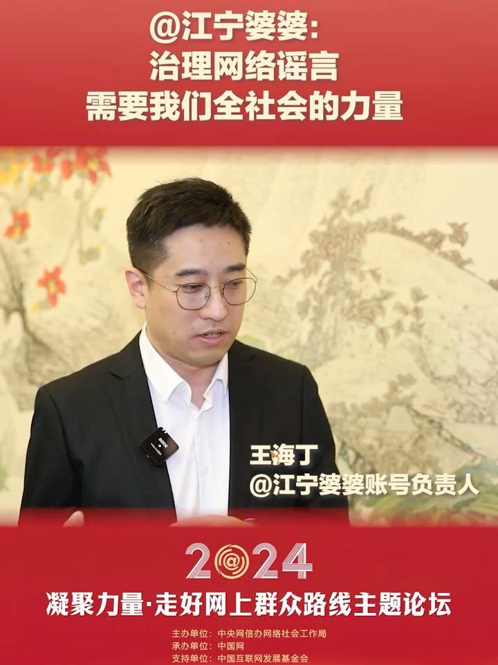 @江宁婆婆:治理网络谣言需要我们全社会的力量 #中国网络媒体论坛