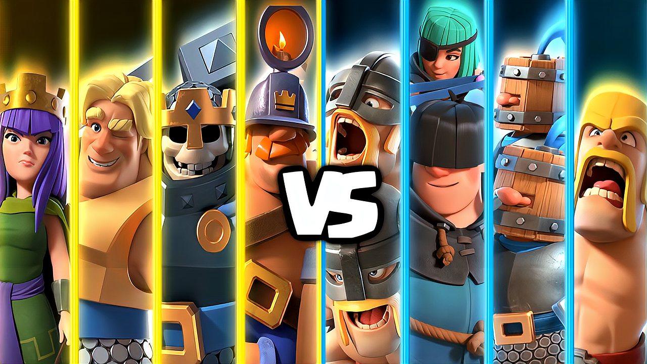 皇室战争:4张英雄卡牌PK4张普通卡牌,哪个组合的实力更犀利?