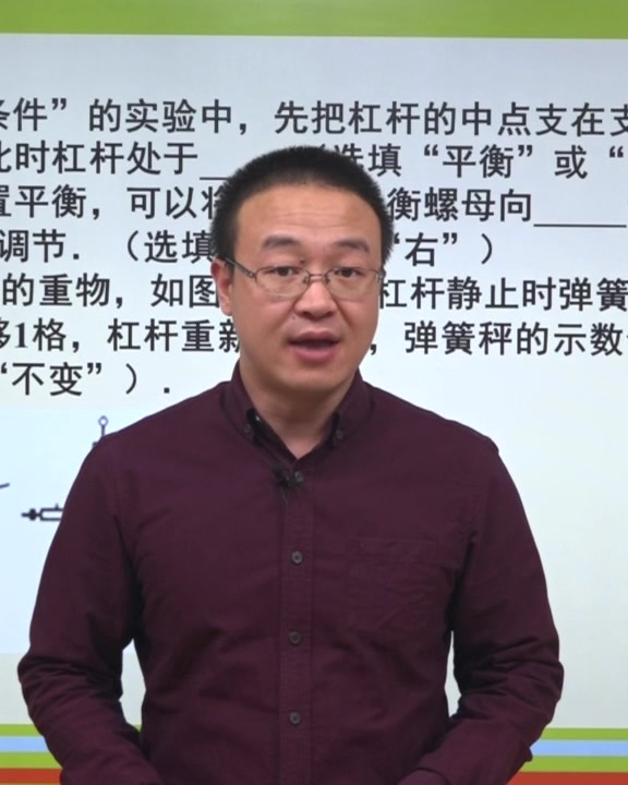 初二物理下册力学经典习题-探究杠杆的平衡条件(5)