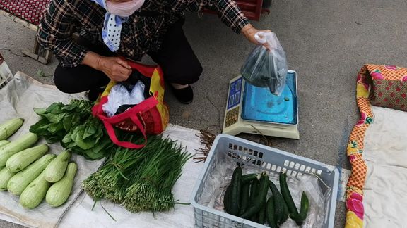 七十岁的农村老太太卖东西,也会使用微信收款二维码来收款!