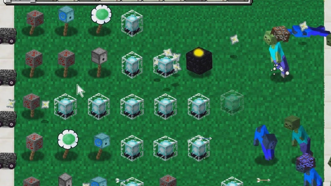 MC植物大战僵尸给力!僵尸全打跑啦!