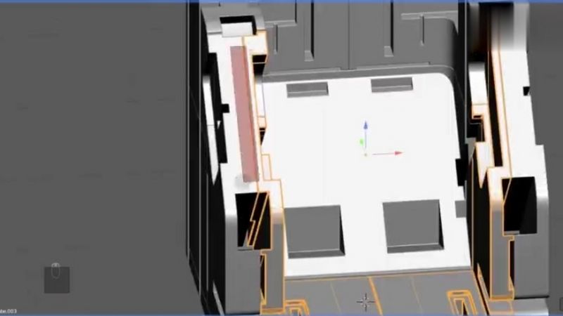 blender-建模技巧-未来科技风机械盒