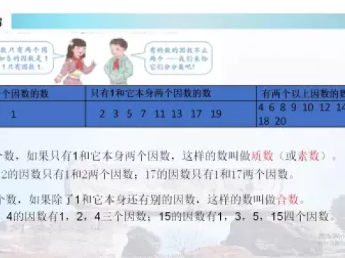 第4课 五下第二单元质数和合数