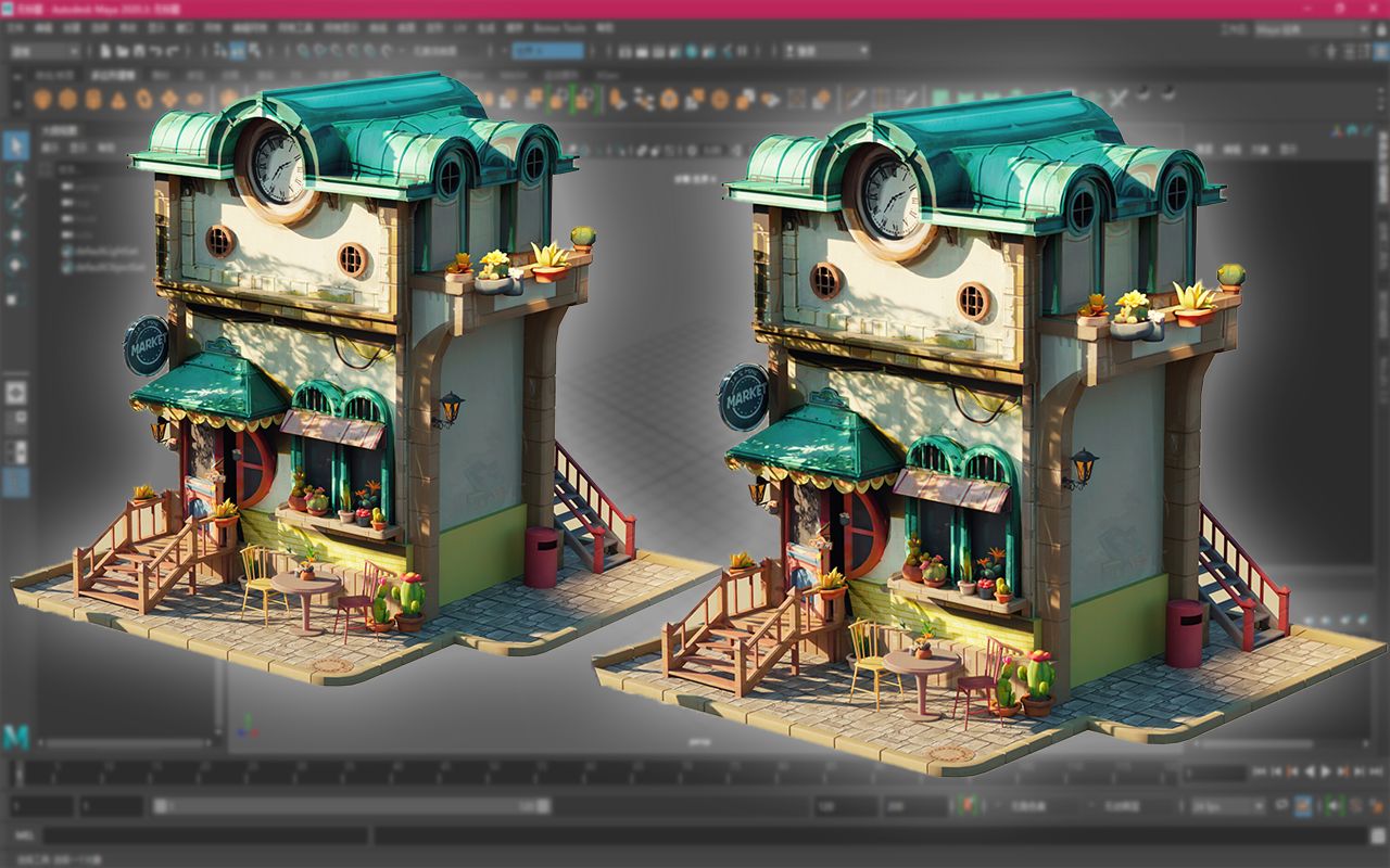 【3D建模小商城】别看这不出众的房子,其实内藏乾坤!