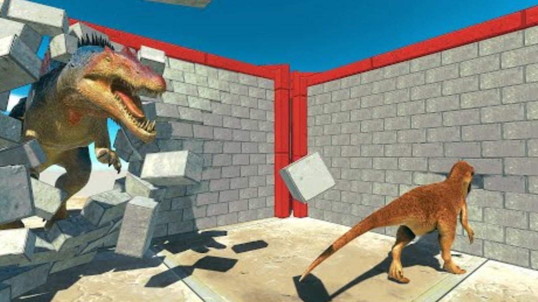 动物战争模拟器:所有恐龙出人意料的碰撞障碍赛