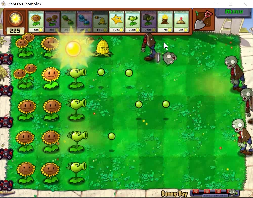 pvz隐藏关卡——晴天