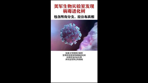 加拿大专家:美军生物实验室发现病毒进化树,包含所有分支