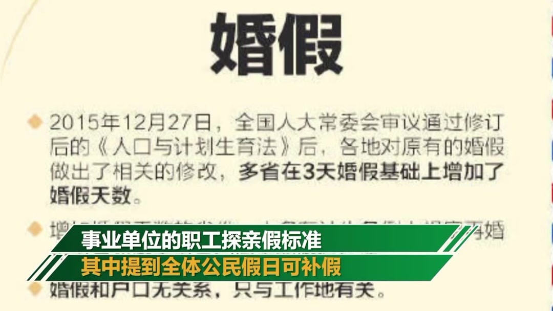 人社部发五类休假标准 妇女节儿童节逢周末不补假