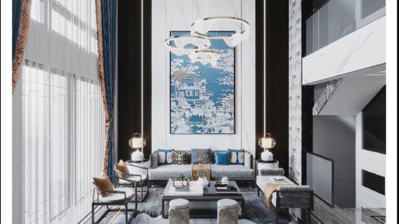 近期新作 新中式效果图 #3dmax #家装装修 #装修效果图