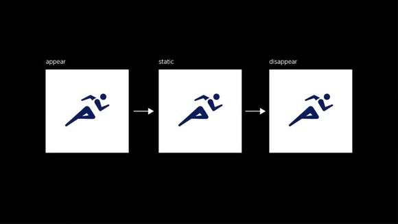 【东京奥运会动态图标设计展现运动员的动态之美】