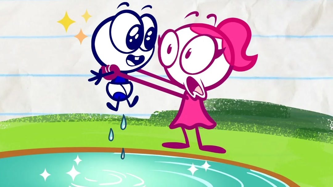 铅笔人动画:神秘的秘密喷泉湖