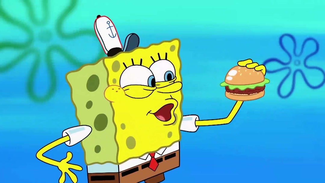 海绵宝宝之海 绵宝宝 做美 味的汉堡