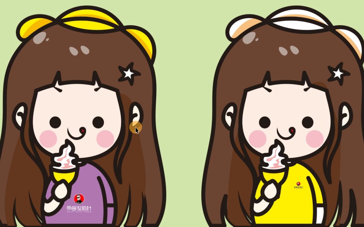 插画教程:卡通女孩教程