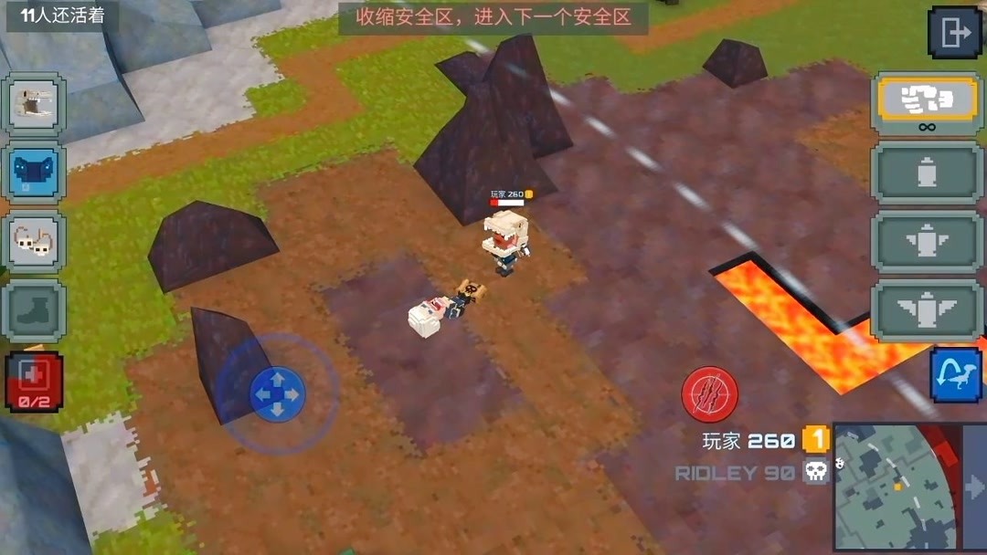 我的世界侏罗纪世界恐龙世界 被三角龙连续攻击