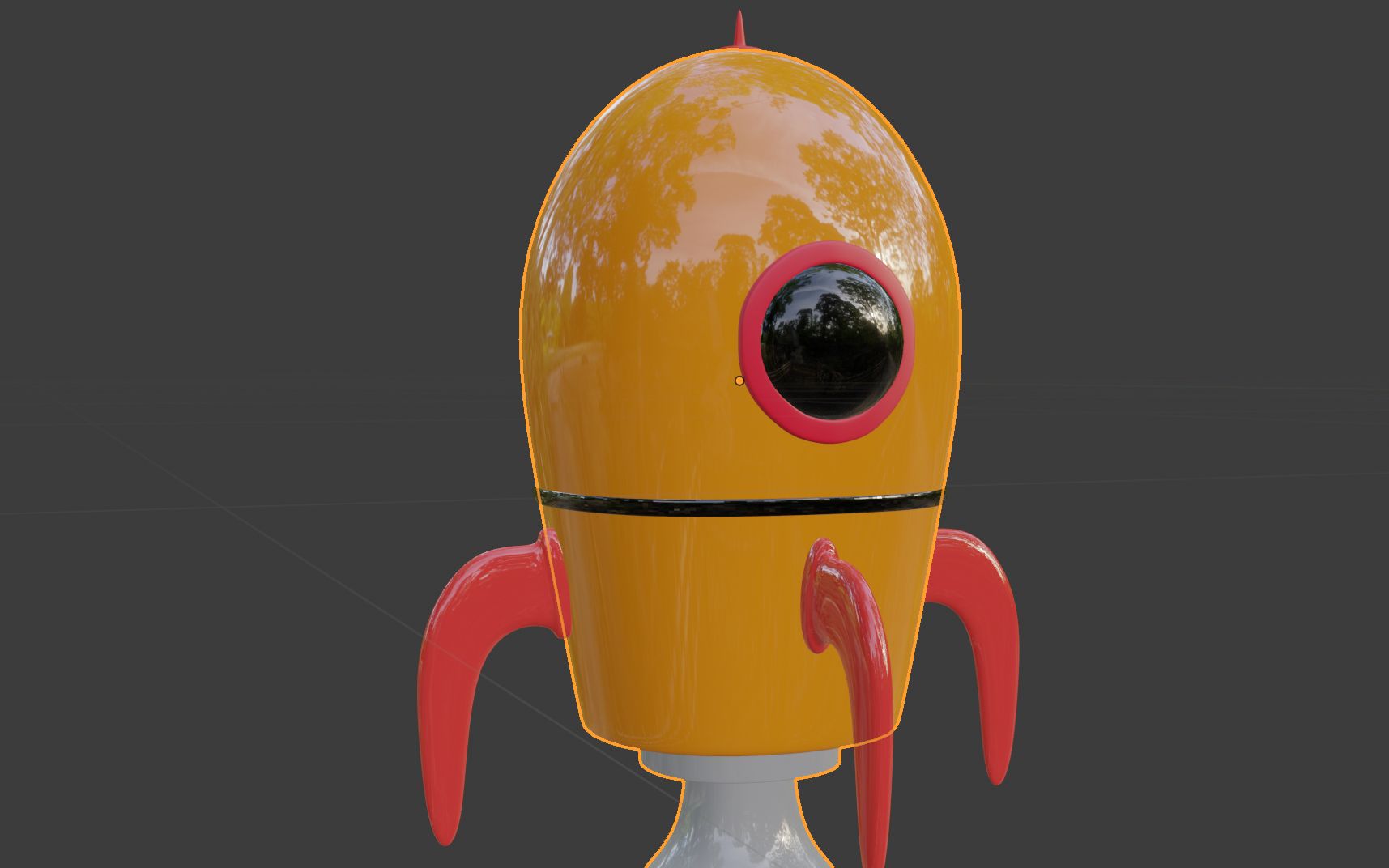 blender新手建模——火箭