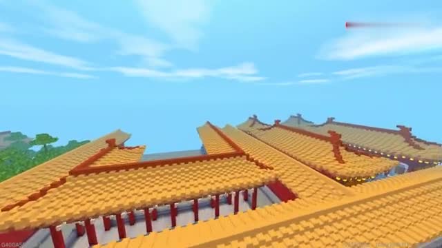 迷你世界 超级大故宫,大门都找不到在哪里