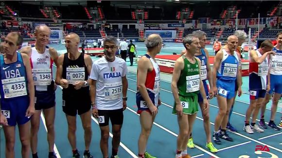 2019年土伦室内田径世界纪录大师赛,60岁以上男子3000米比赛