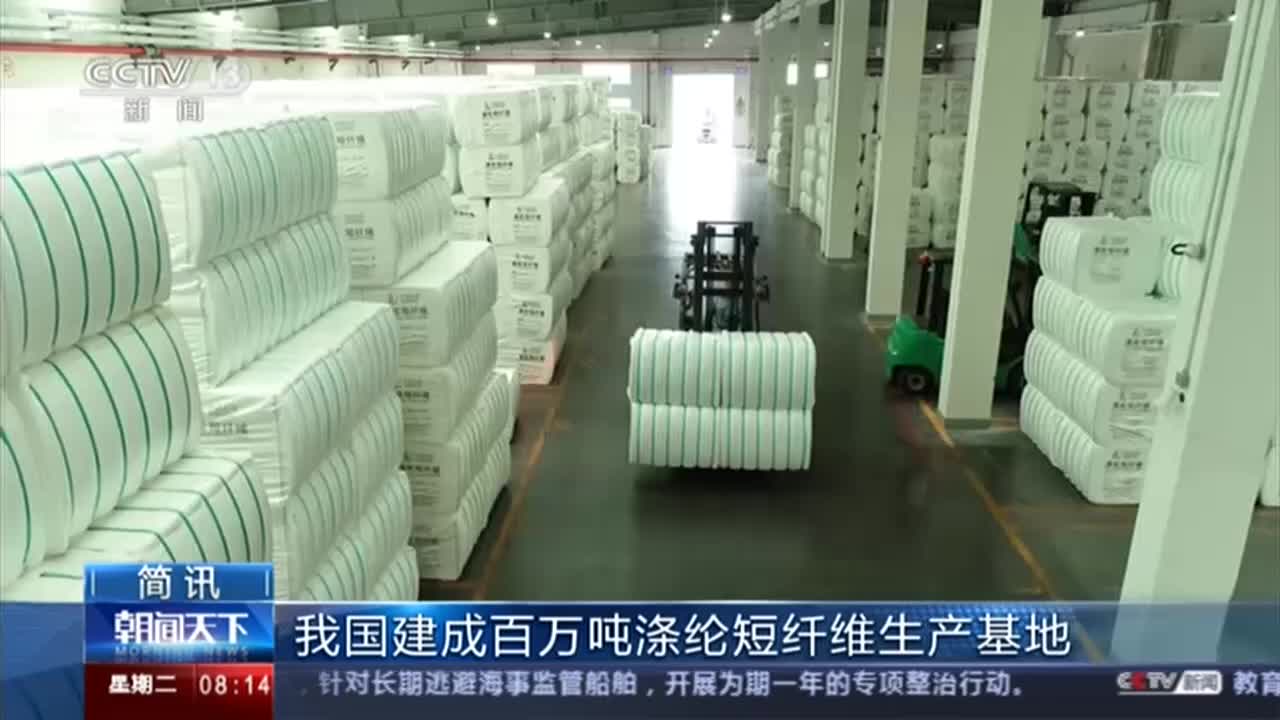 我国建成百万吨涤纶短纤维生产基地