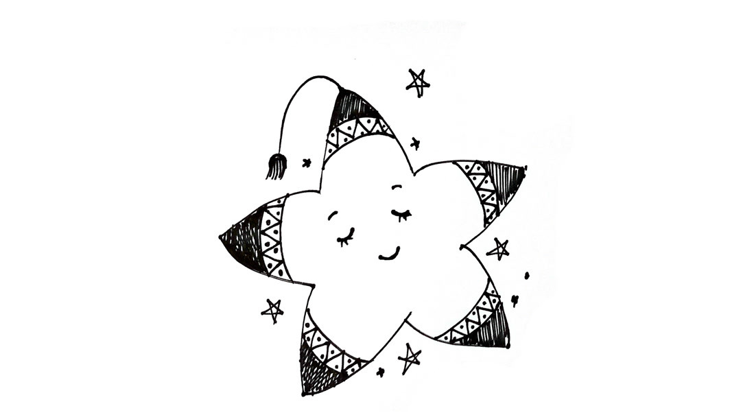 简笔画可爱的小星星