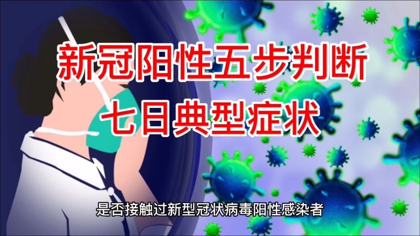 新冠阳性五步判断和七日症状