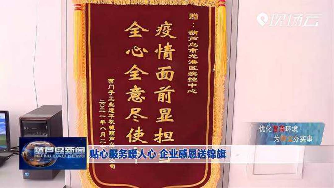优化营商环境 为群众办实事--贴心服务暖人心 企业感恩送锦旗