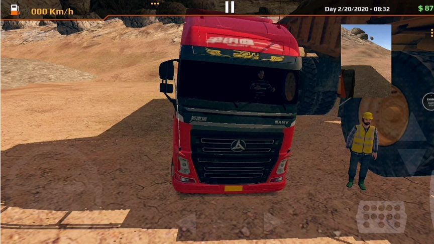 世界卡车模拟器:矿坑联系让我把铲车拉去修