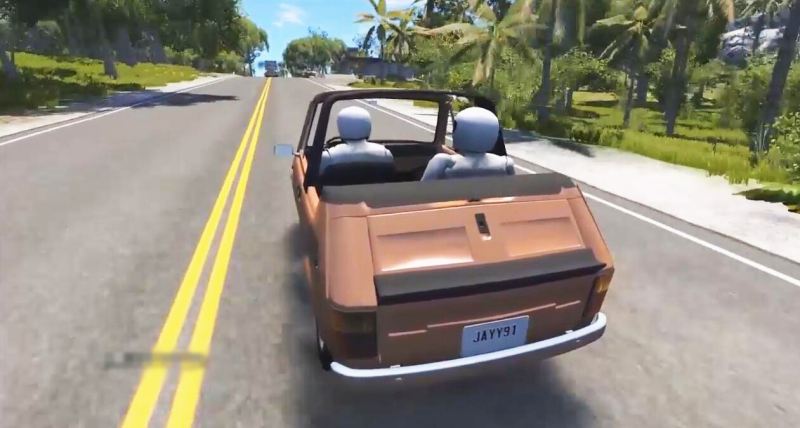 车内视角感受猛烈撞击 假人司机被甩飞车外 拟真车祸模拟