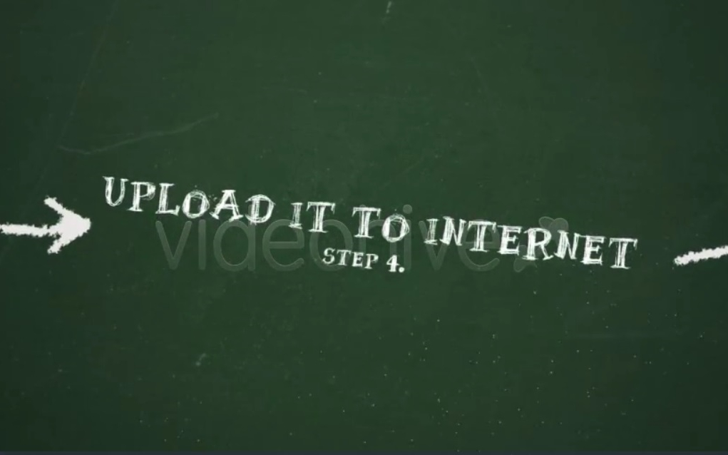 AE模板-黑板粉笔字效果的文字叙述事件模板