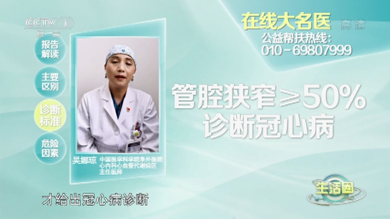 [生活圈]在线大名医:血管斑块