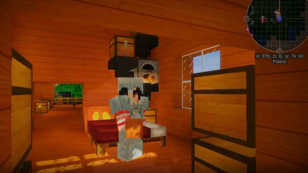 我的世界搞笑:制作自动烧烤炉!这下方便多了!