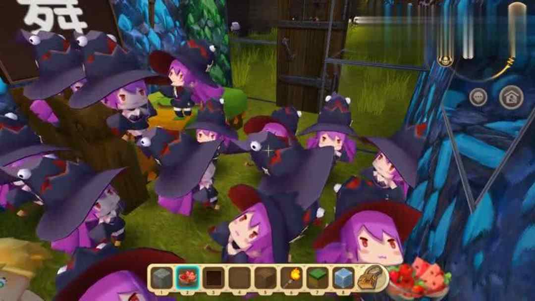 迷你世界寻找迷你皮肤村,太多人了2