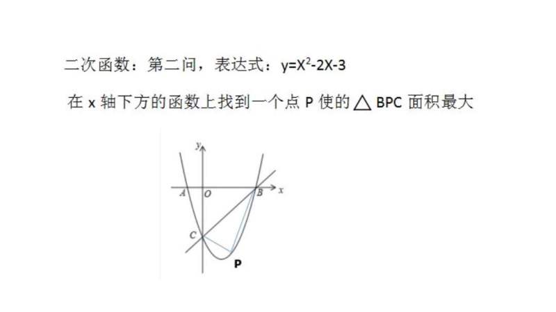 中考二次函数:找点讨论△面积最大问题