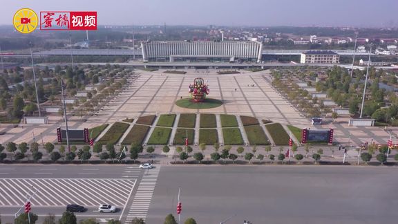 航拍今日的抚州市火车站